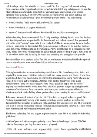 Protein diet plan | PDF