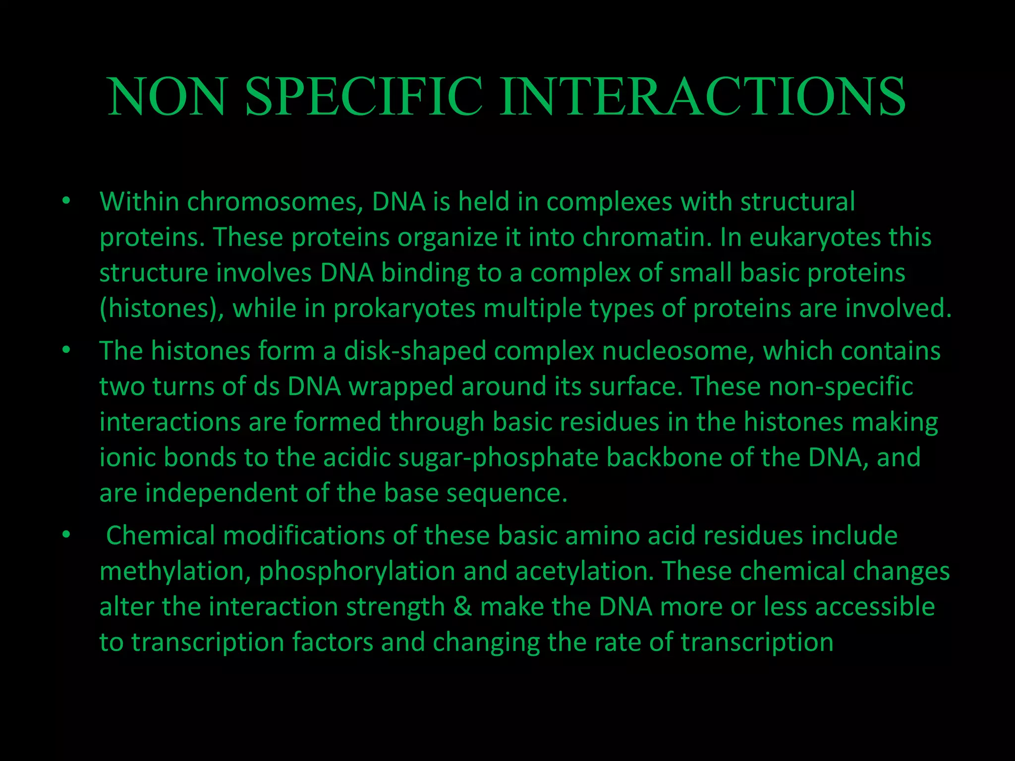 Protein – DNA interactions, an overview | PPTX