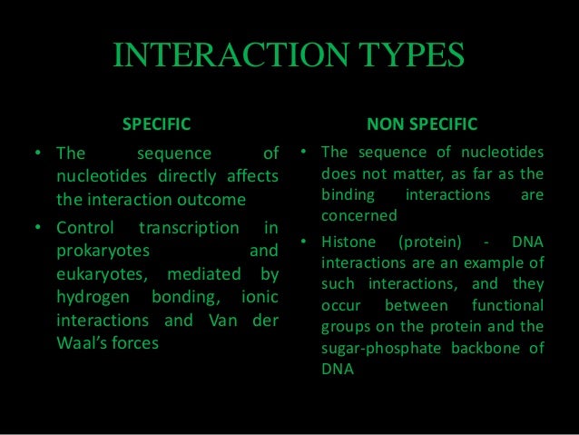 Protein – DNA interactions, an overview