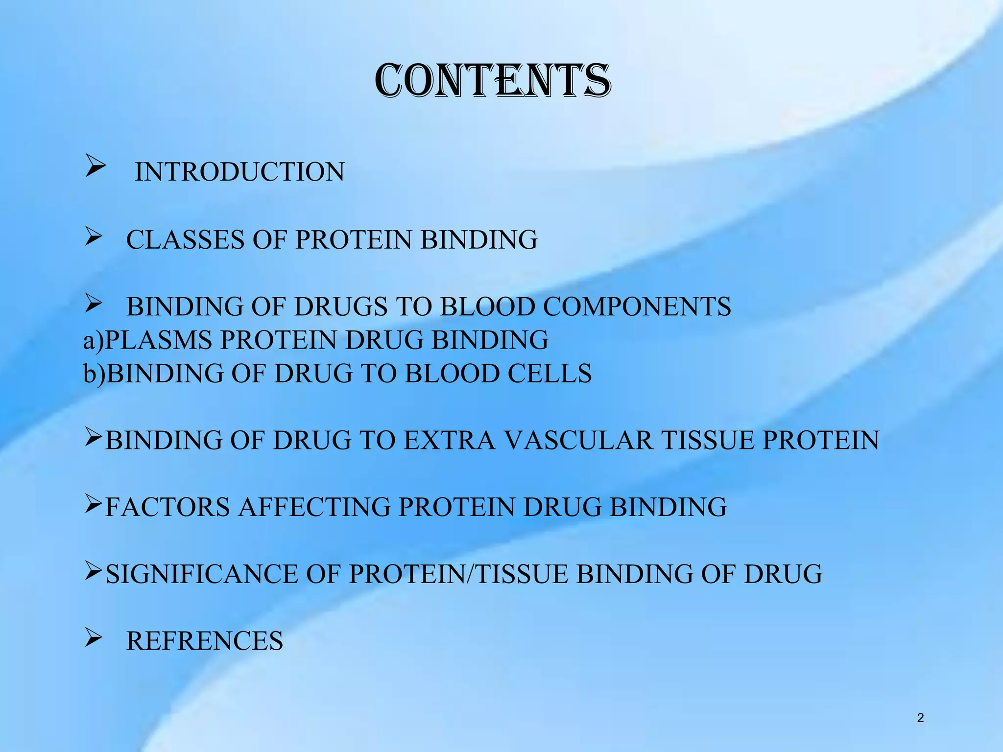 Protein drug binding | PPT