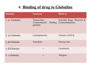 Protein drug binding | PPT