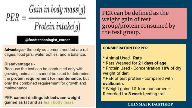 Protein efficiency ratio | PPTX