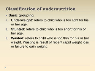 Protein energy malnutrition | PPTX