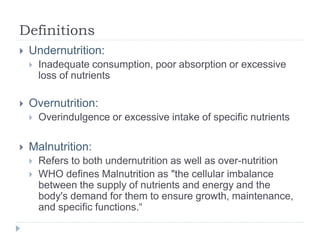 Protein energy malnutrition(PEM) | PPTX