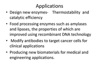 Protein engineering | PPTX