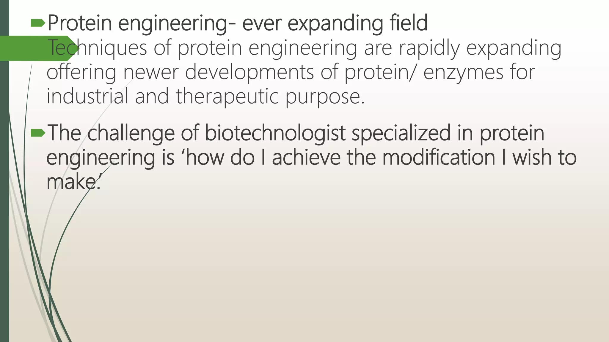 Protein engineering-Protein Engineering - definition, application ...