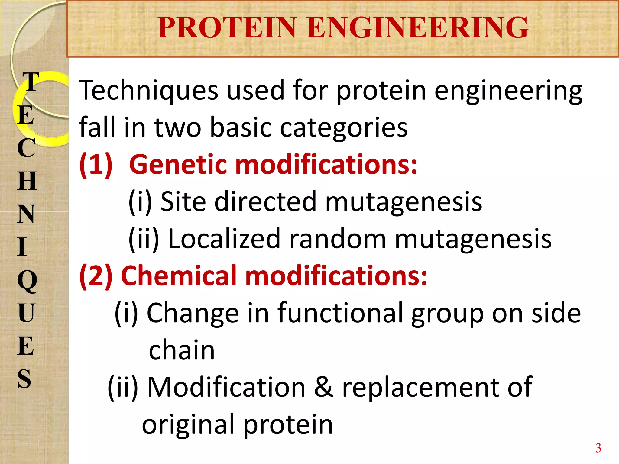 Protein engineering | PPTX