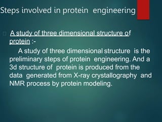 Protein Engineering.pptx Biotechnology class | PPTX