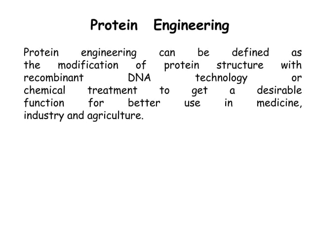 Protein engineering and its techniques himanshu | PPTX | Biotech and ...
