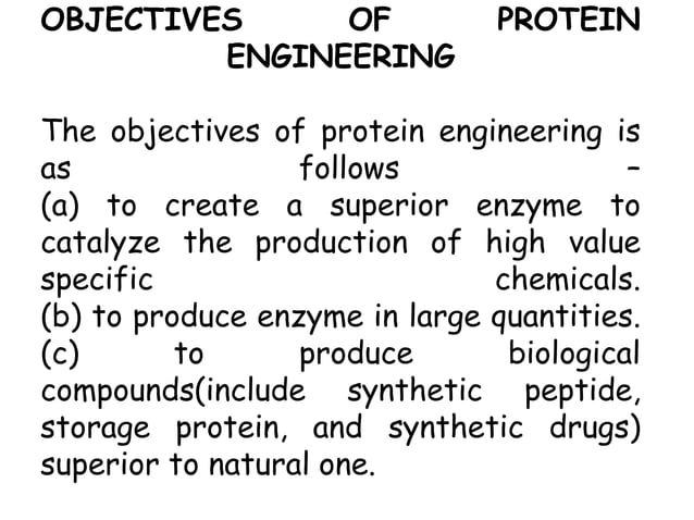 Protein engineering and its techniques himanshu | PPTX | Biotech and ...
