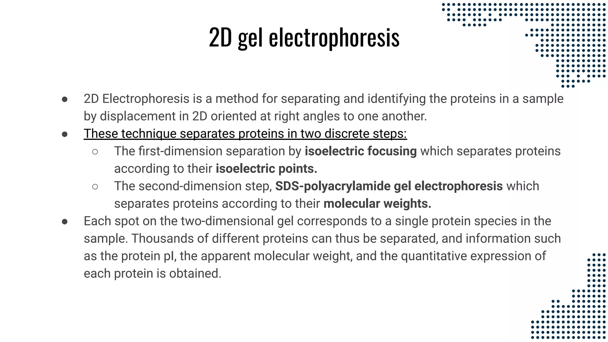 2d analysis for protein ppt | PDF