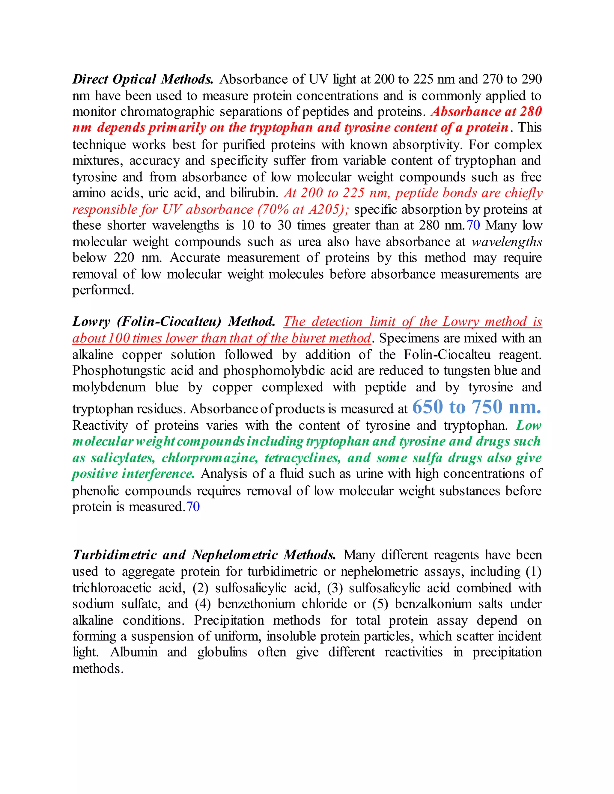 Protein estimation | DOCX