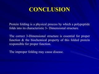 Protein folding by KK Sahu sir | PPT