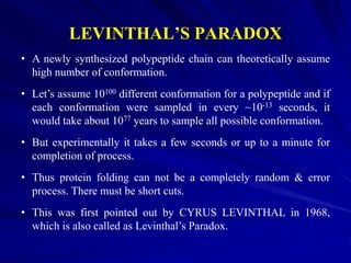 Protein folding by KK Sahu sir | PPT