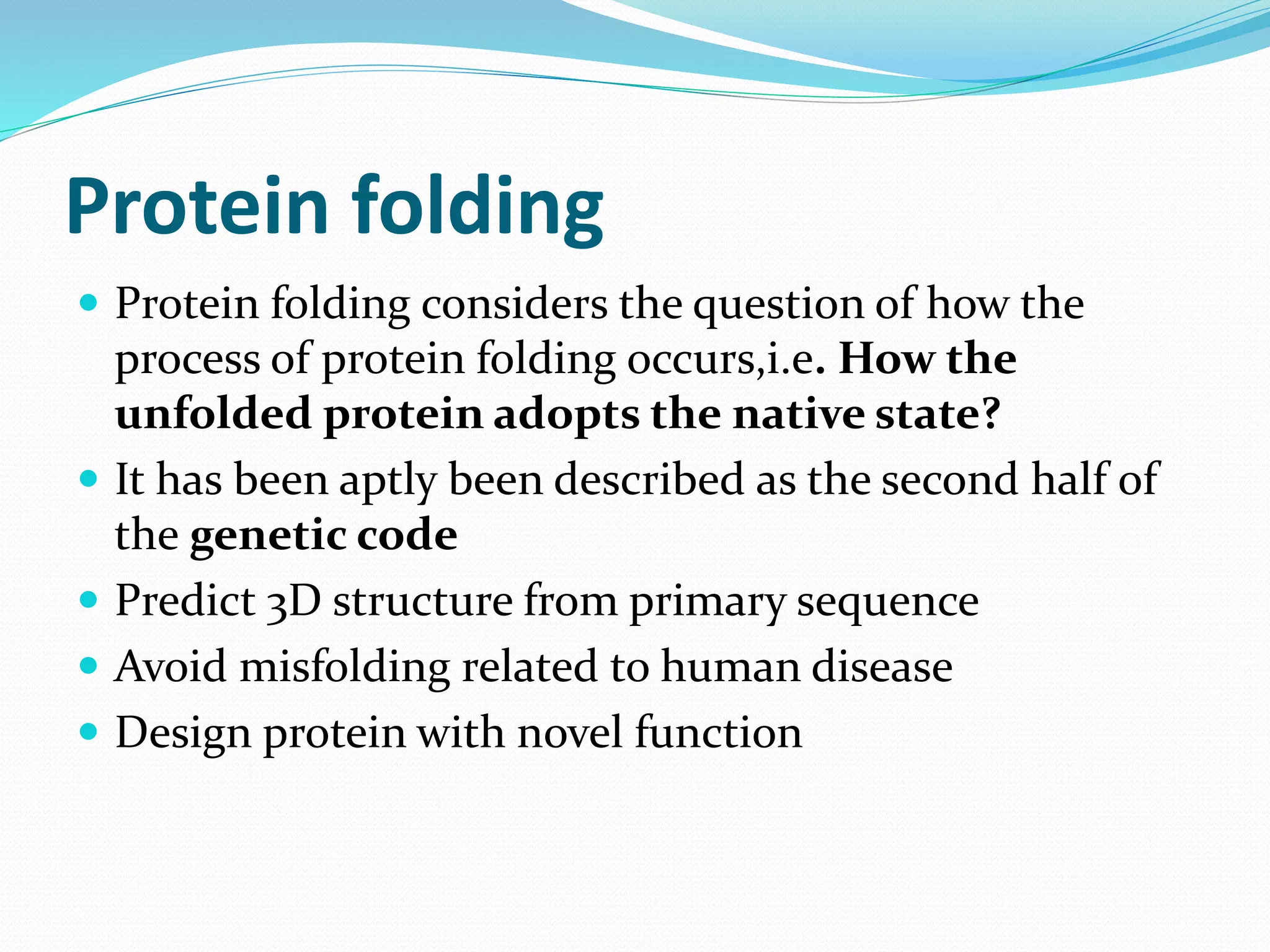 Protein Folding Mechanism | PPTX