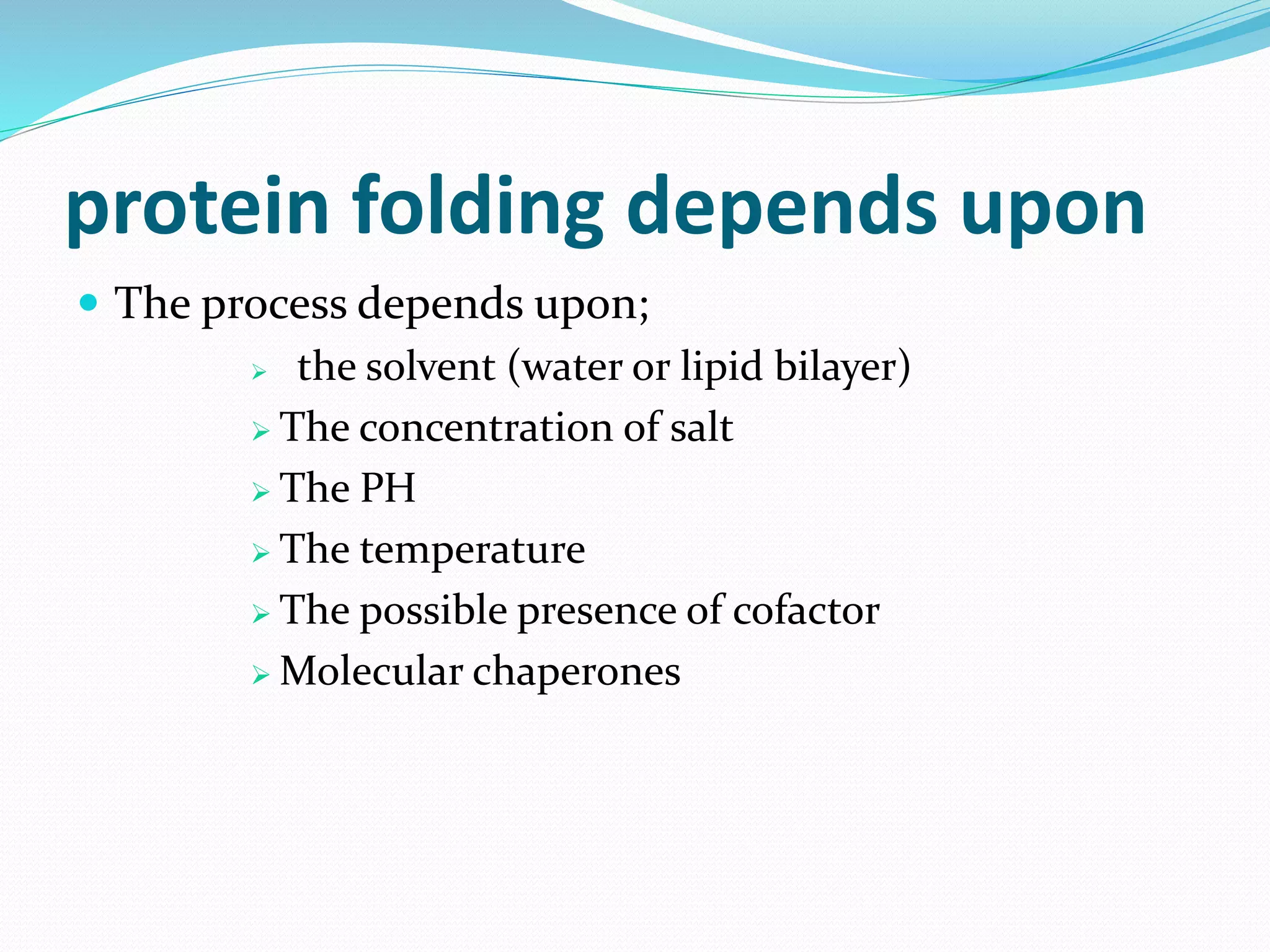 Protein Folding Mechanism | PPTX