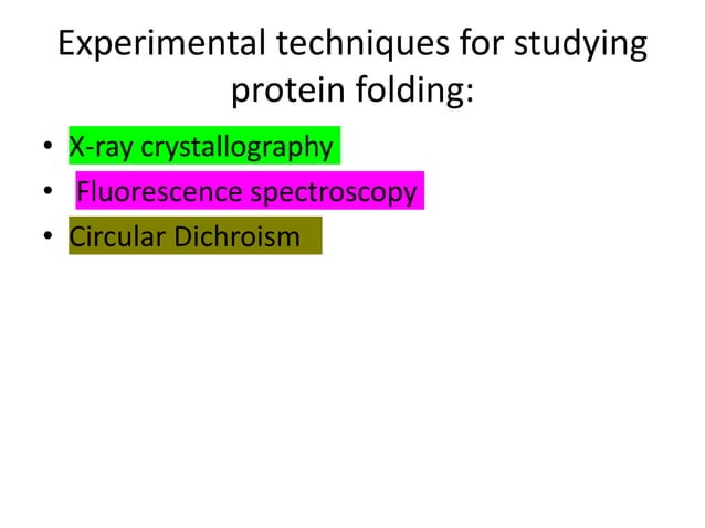 Protein Folding Mechanism | PPTX | Chemistry | Science