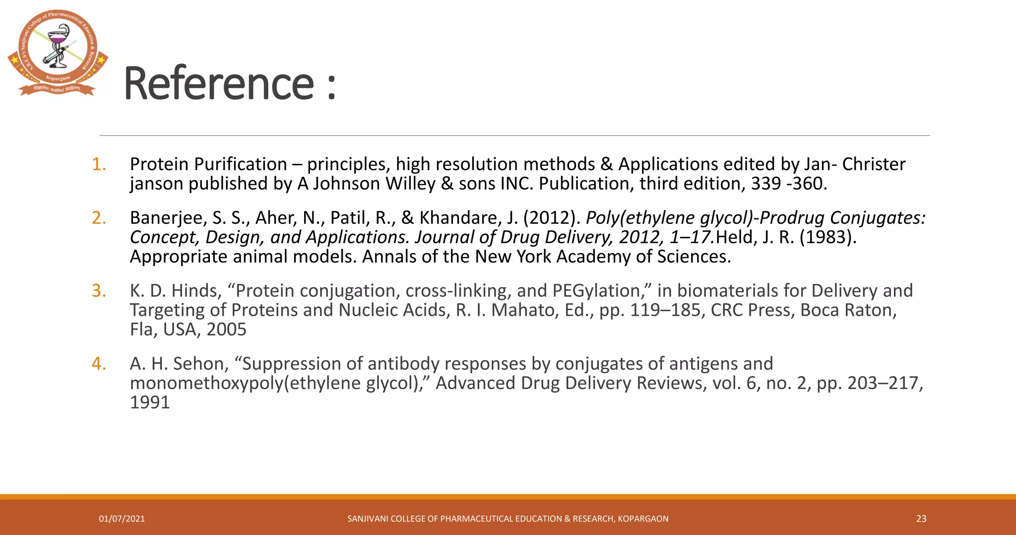 Protein formulation by PEGylation | PDF