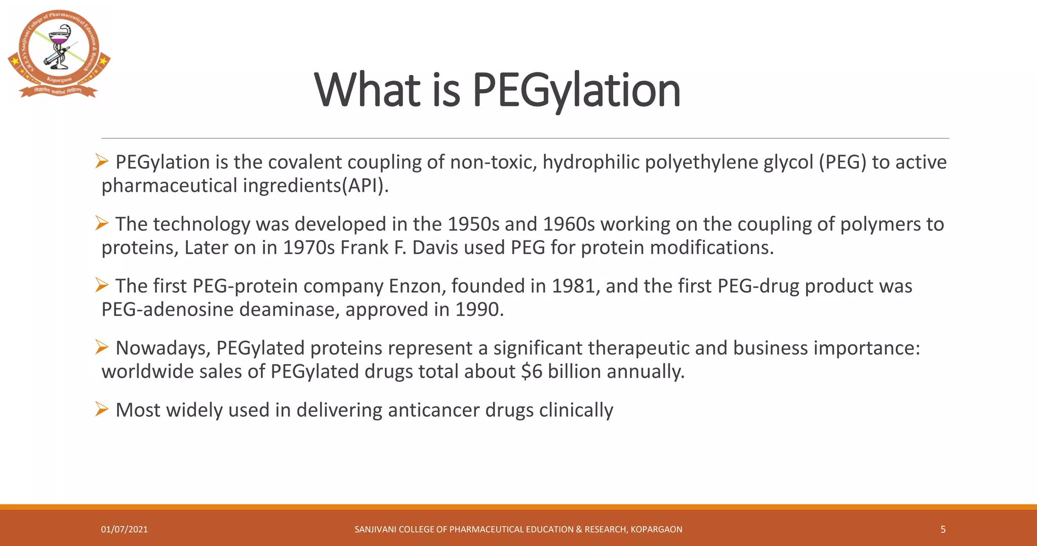 Protein formulation by PEGylation | PDF | Pharmaceutical Industry ...