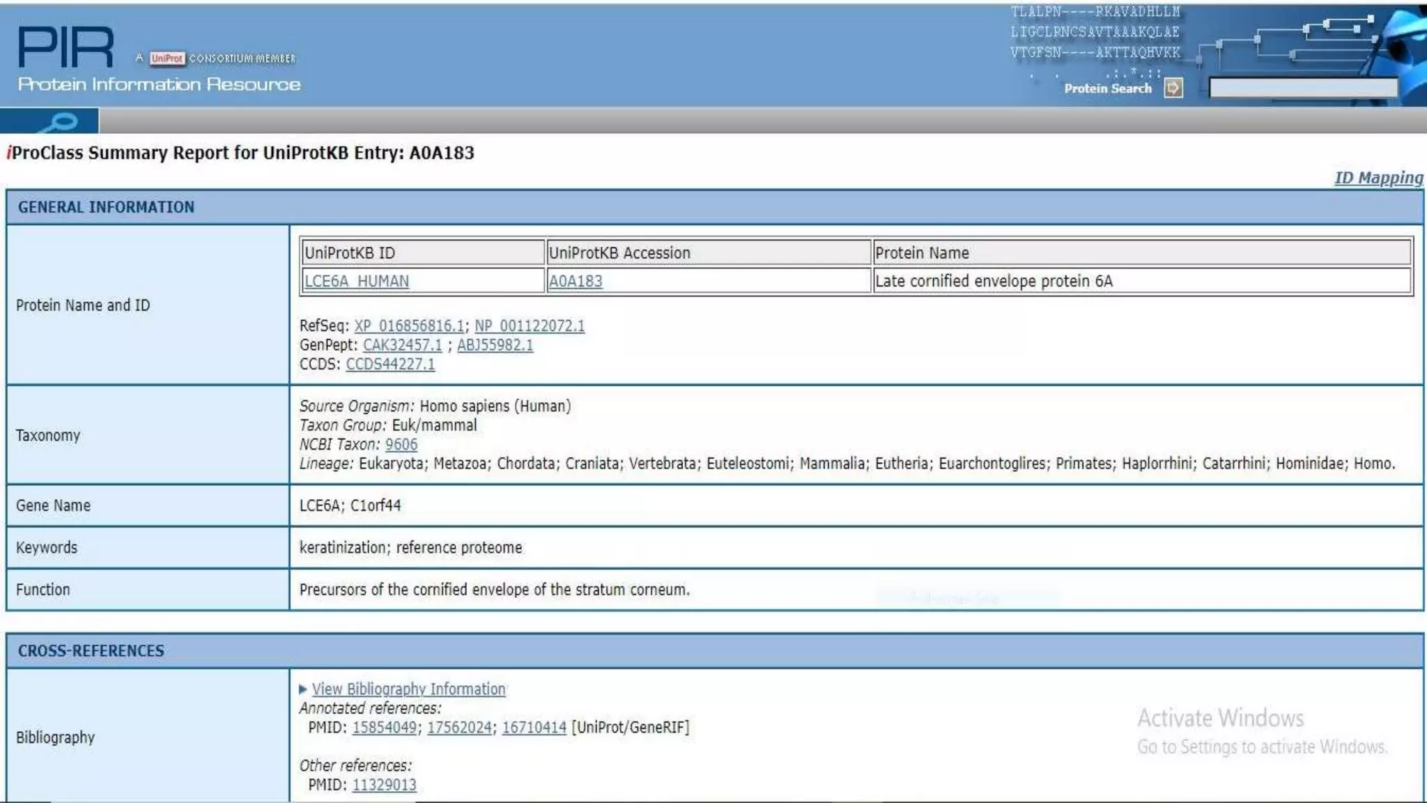 Protein information resource (PIR) | PPTX