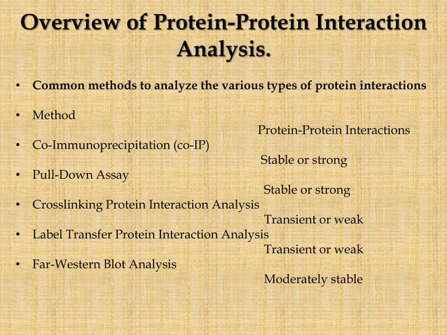 Protein Interaction Types By Kk Sahu Pptx