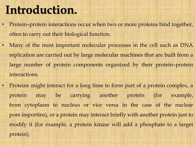 Protein interaction, types by kk sahu | PPTX
