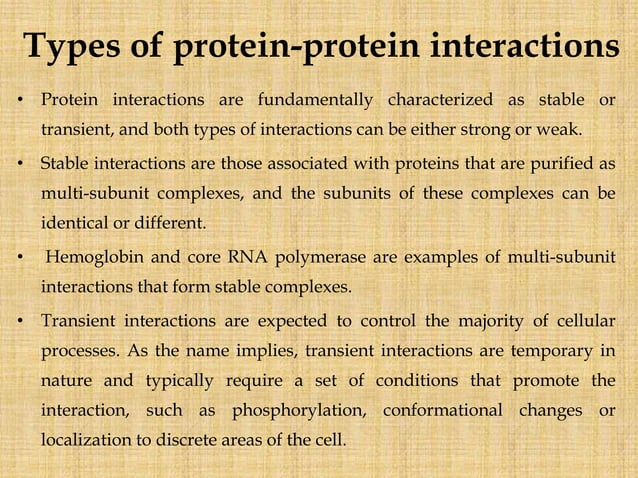Protein interaction, types by kk sahu | PPTX