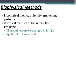 overview of the protein protein interaction | PPT