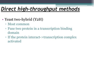 overview of the protein protein interaction | PPTX