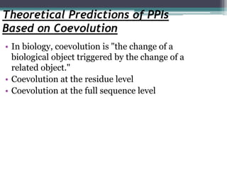 overview of the protein protein interaction | PPT