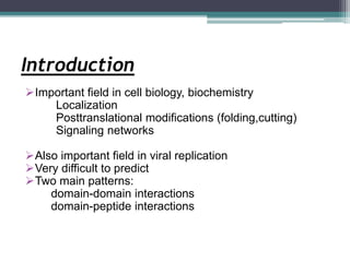 overview of the protein protein interaction | PPT