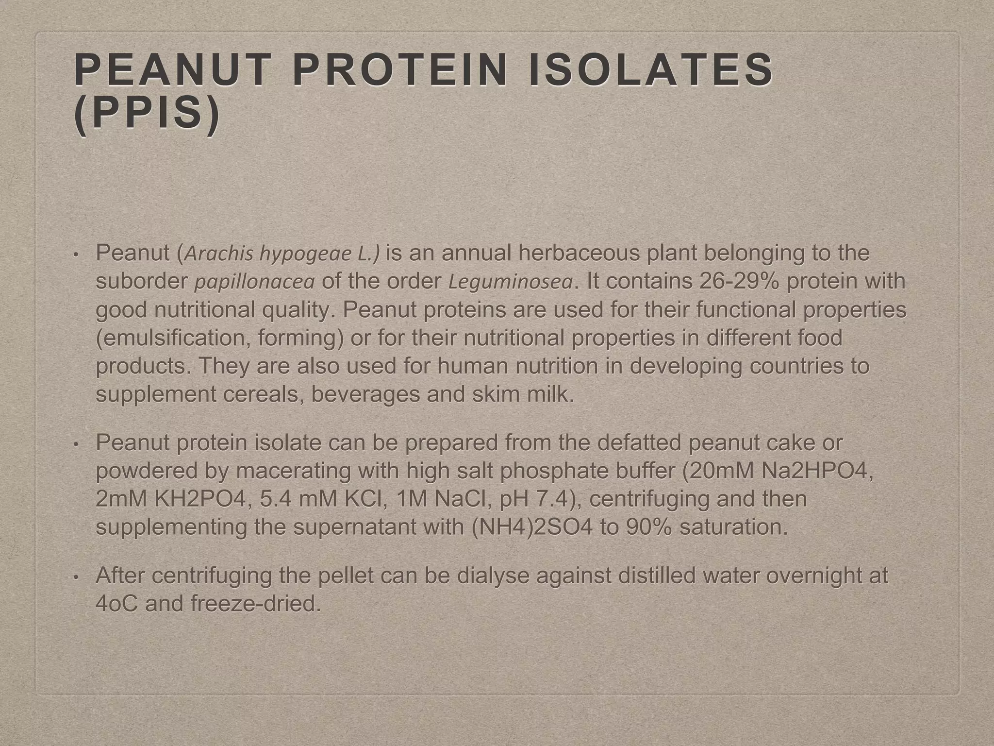 Protein isolates and concentrates | PPTX