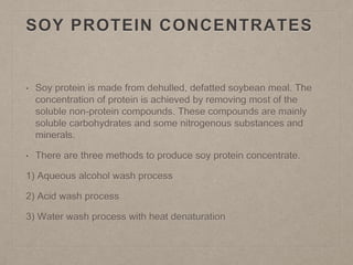 Protein isolates and concentrates | PPTX