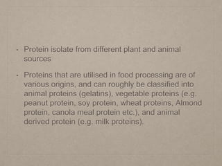 Protein isolates and concentrates | PPTX