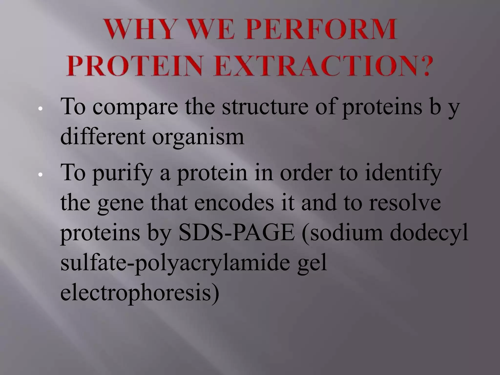 Protein isolation | PPTX