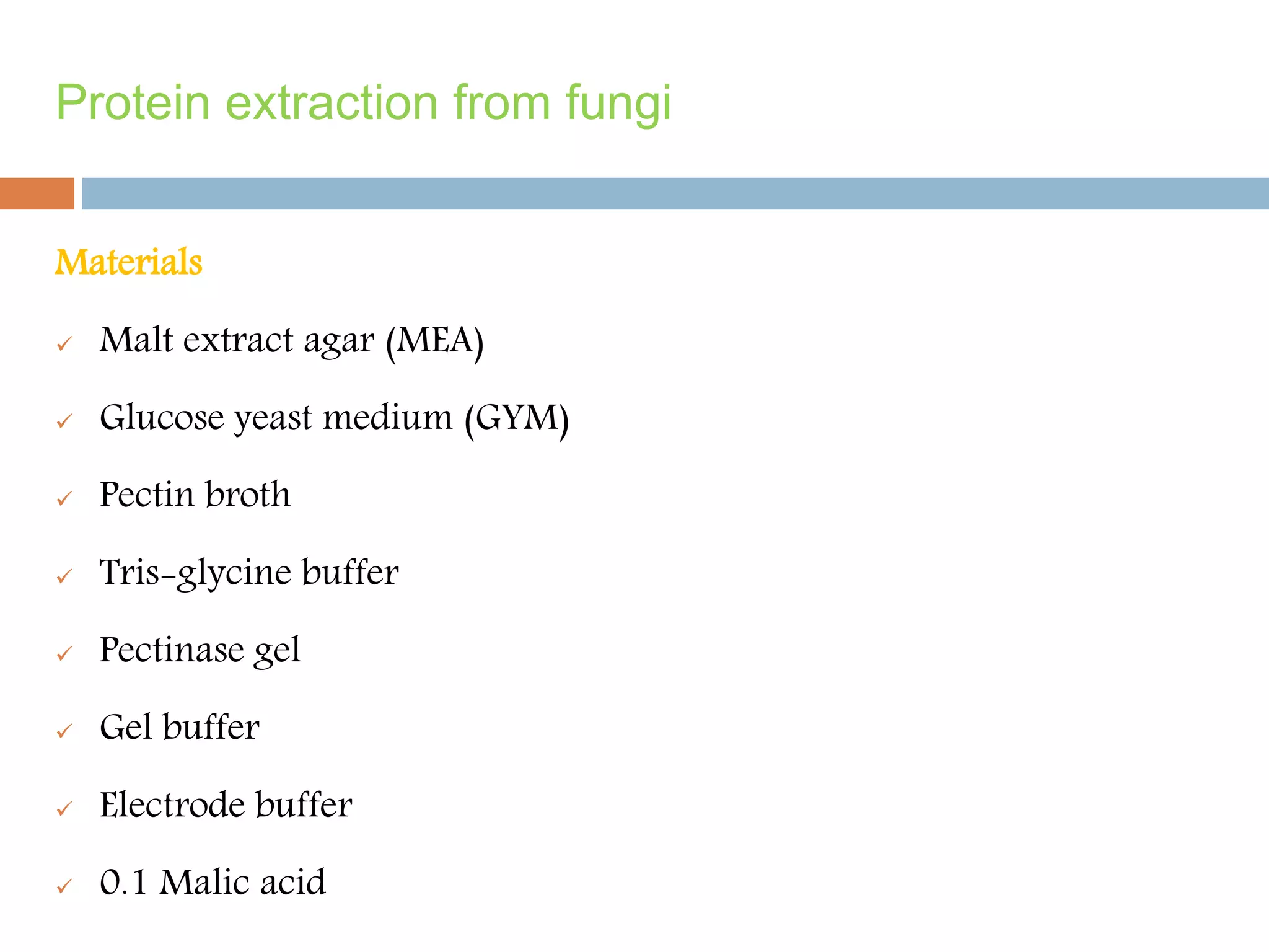 Protein isolation and quantification | PPTX