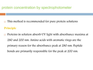 Protein isolation and quantification | PPTX