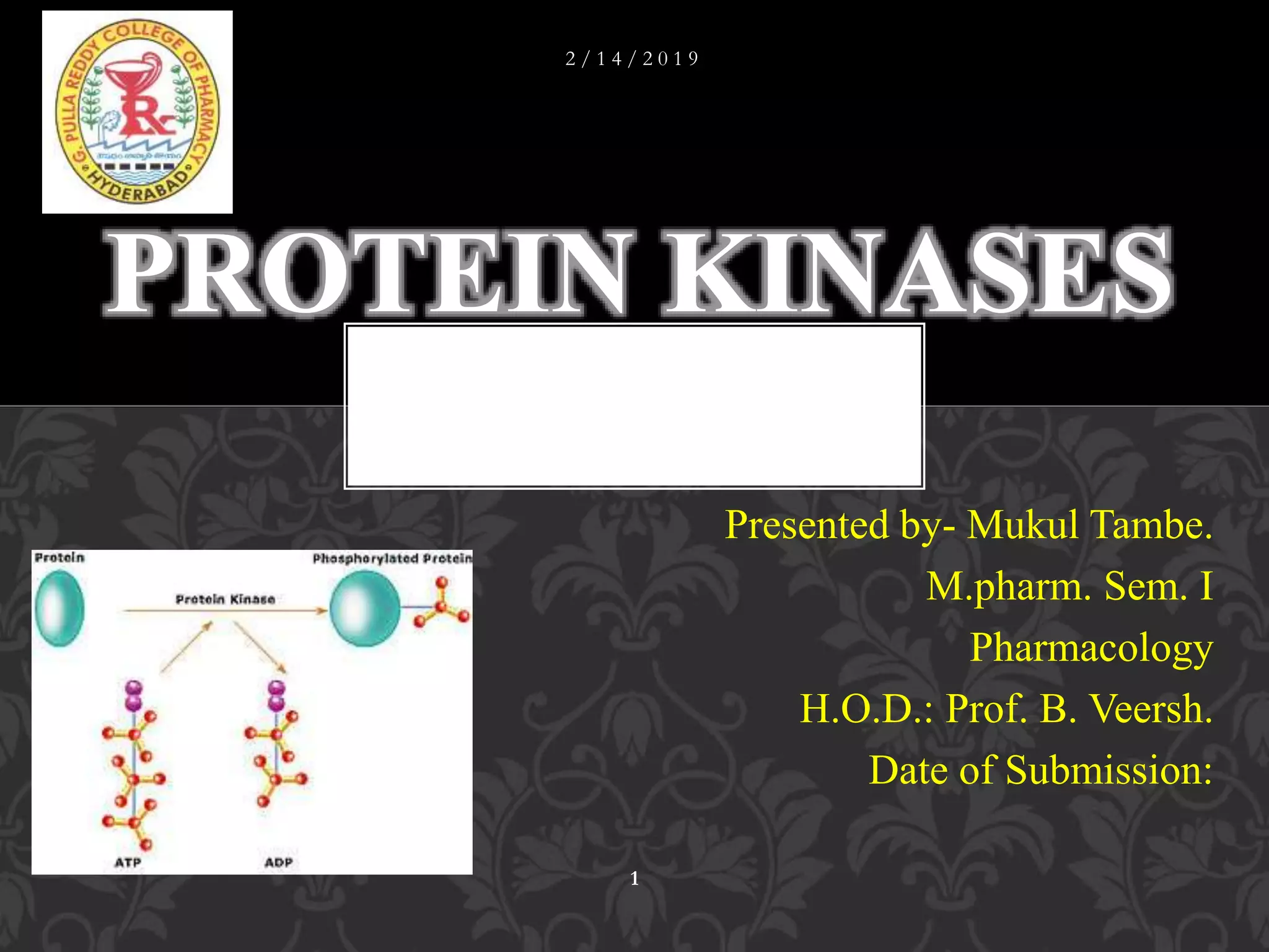 Protein kinases | PPTX