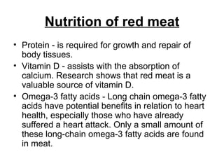 Protein; meat | PPT