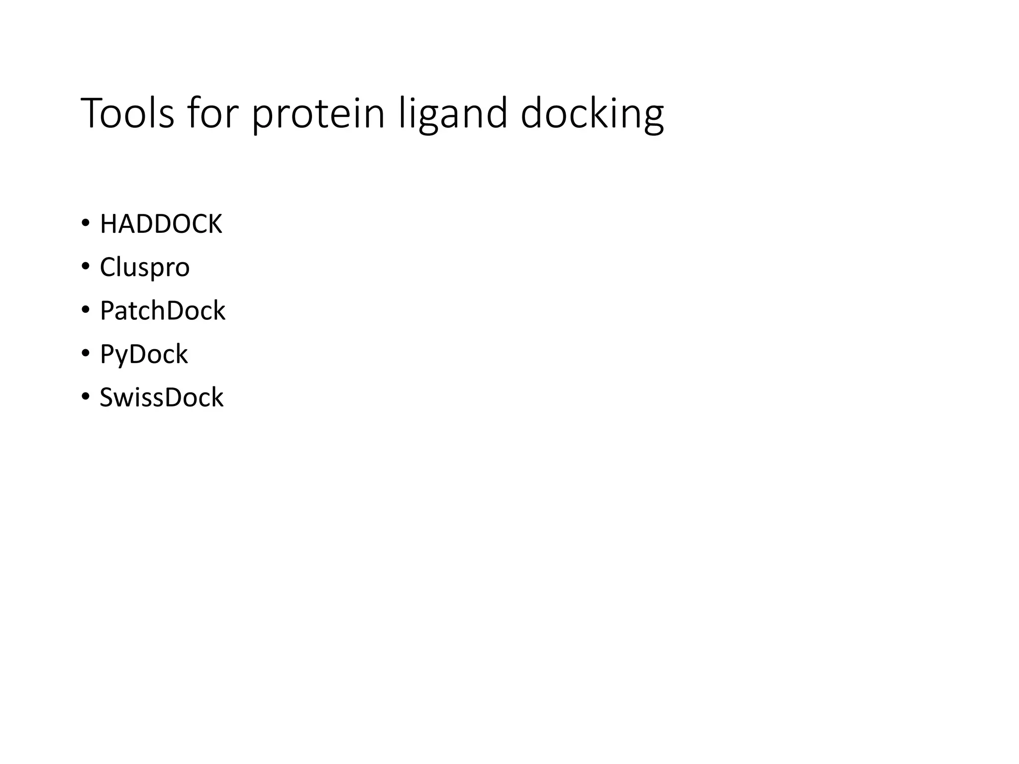 Protein ligand docking | PPTX