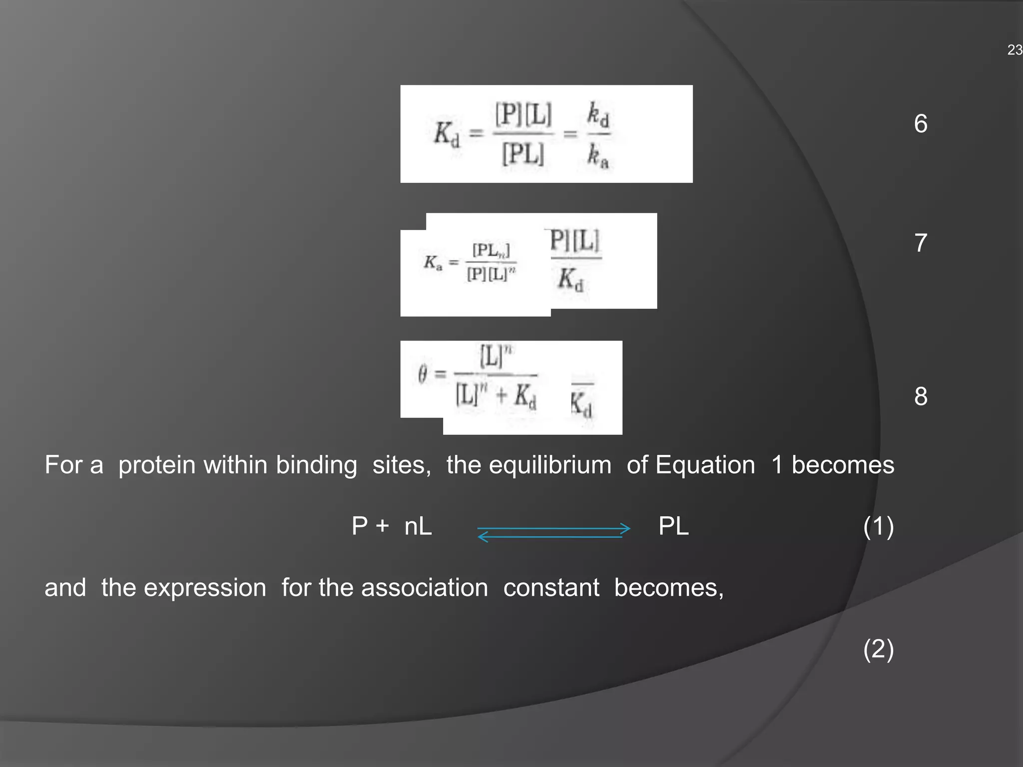 Protein ligand interaction. | PPTX
