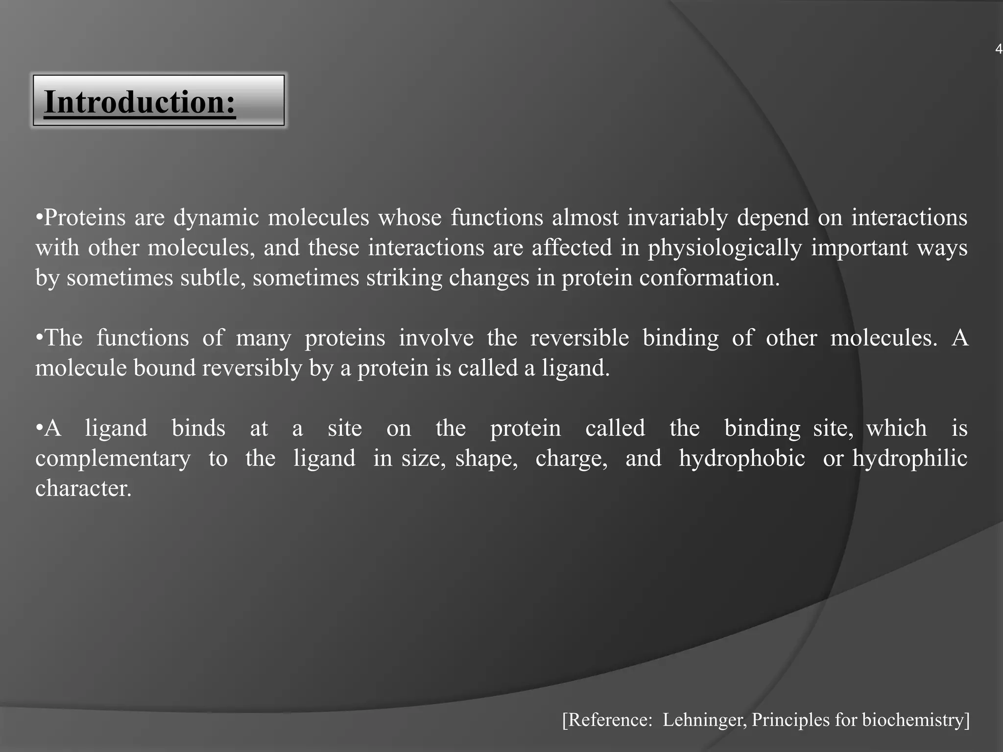 Protein ligand interaction. | PPTX