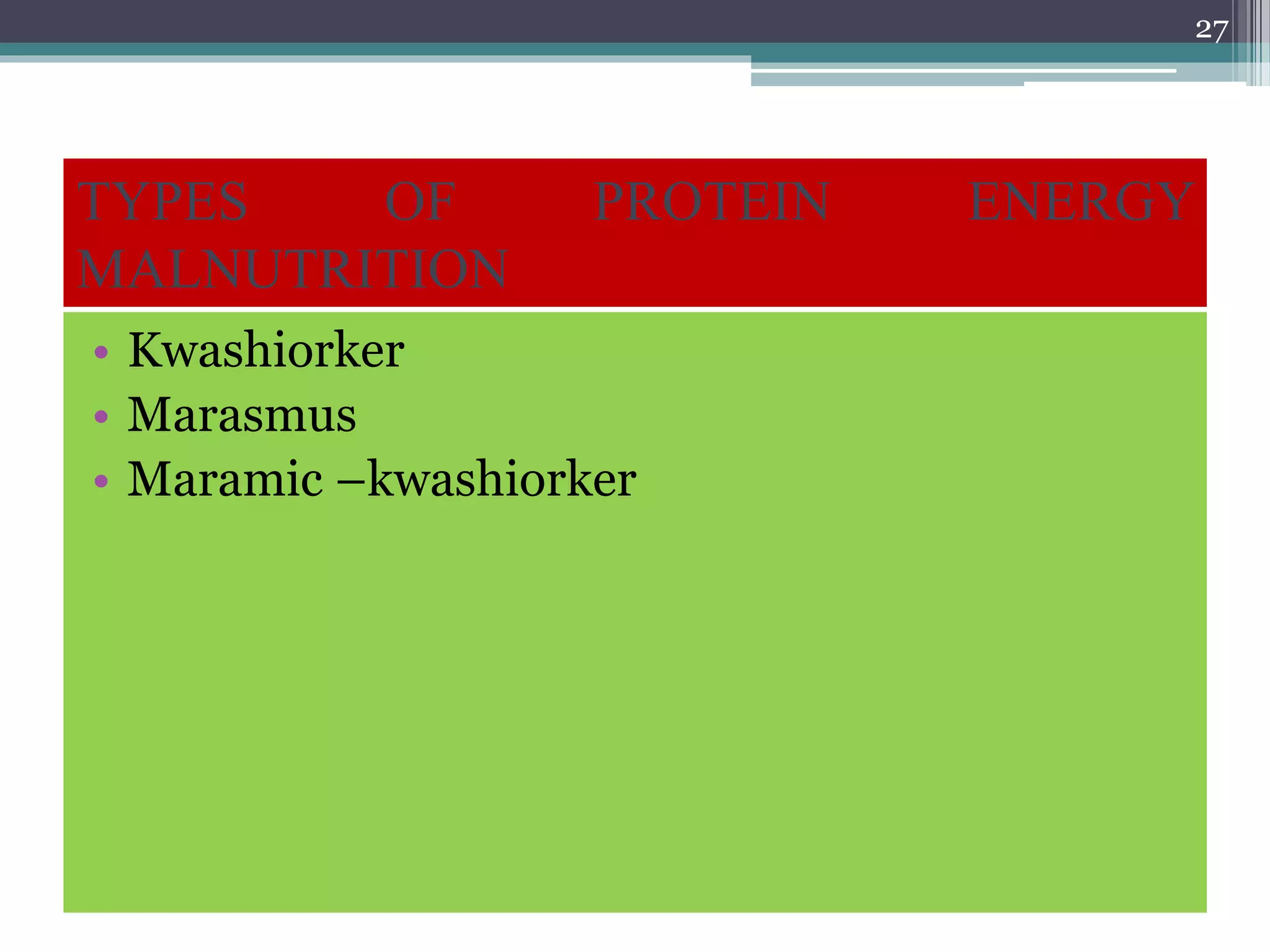 Protein malnutrition and its effect on oral health | PPTX