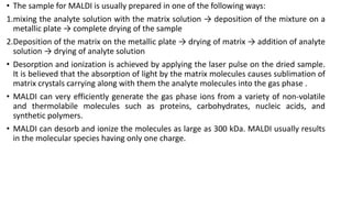 Protein mass spectrometry data analysis. | PPTX
