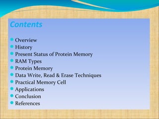Protein memory | PPT