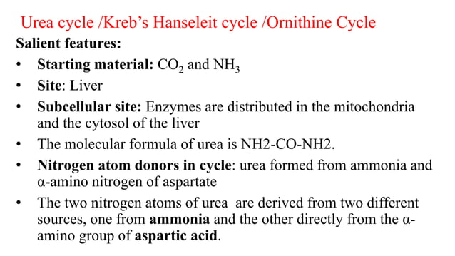 Protein metabolism transamination deamination, fate of ammonia, urea ...