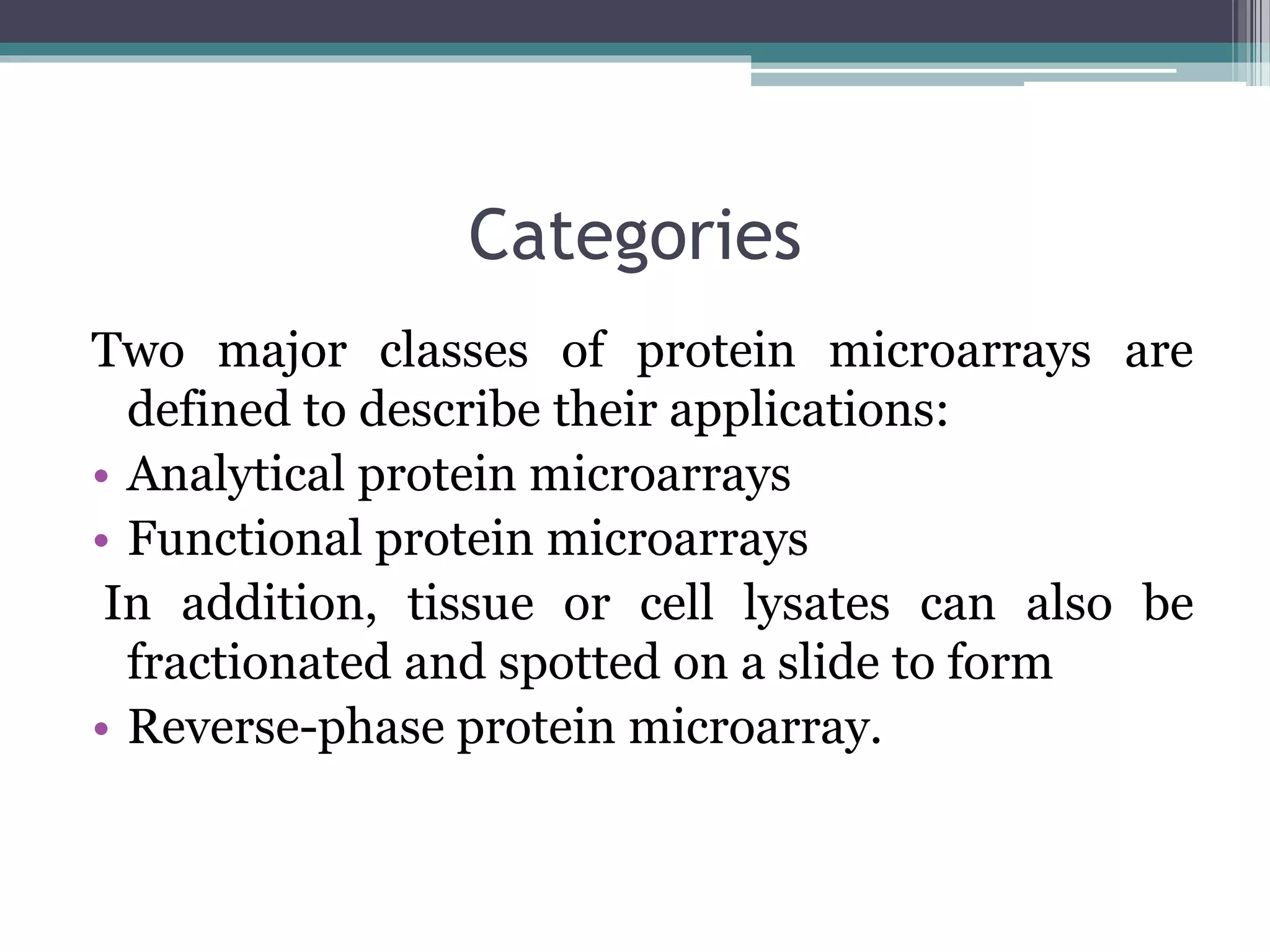 Protein microarray | PPTX