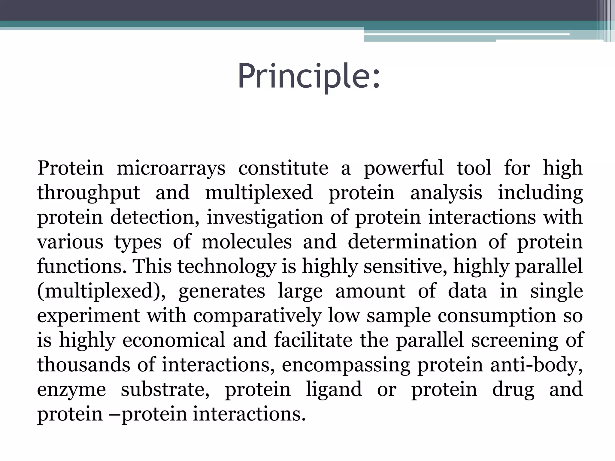 Protein microarray | PPTX