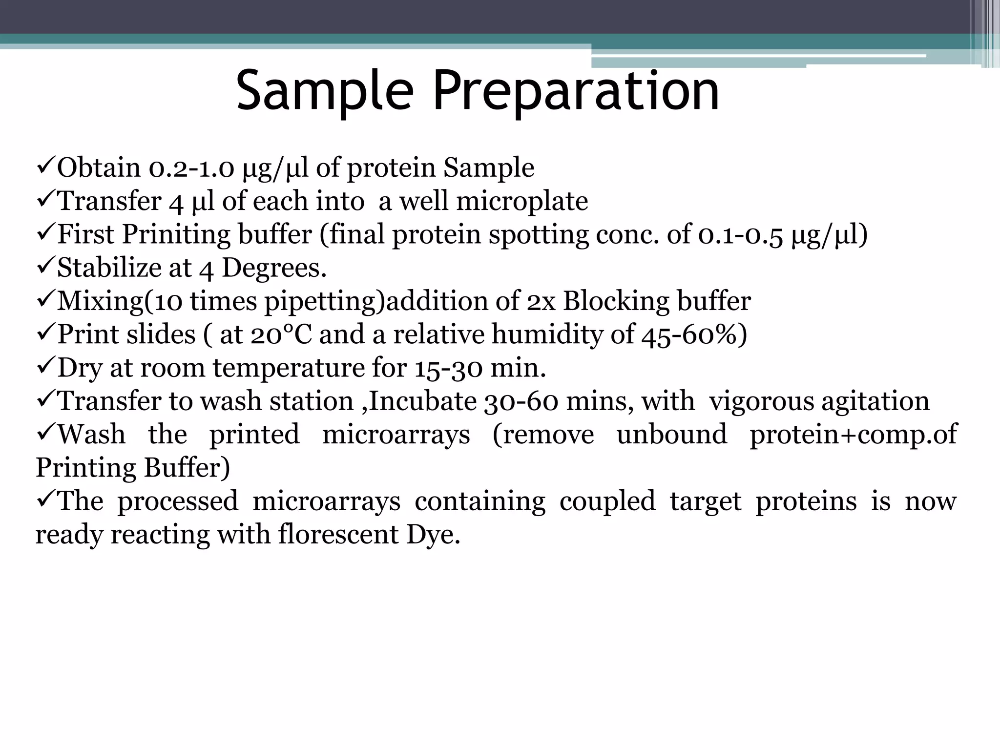 Protein microarray | PPTX
