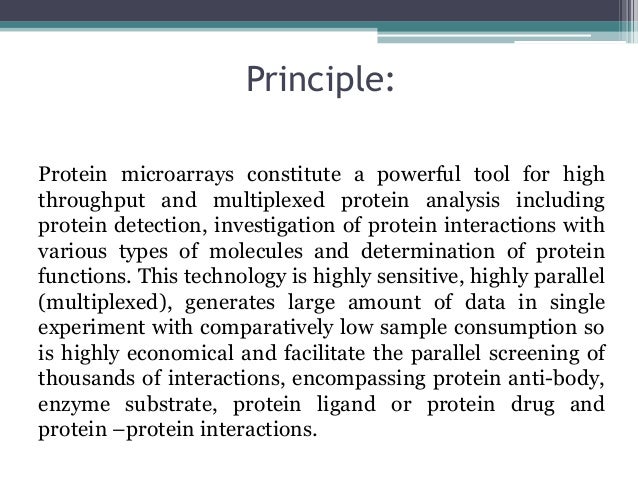Protein microarray